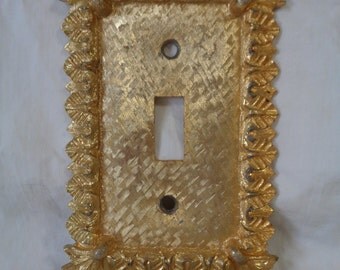 Gold switch plate | Etsy