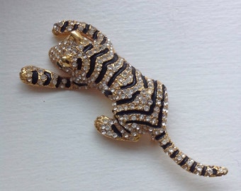 Tiger brooch | Etsy