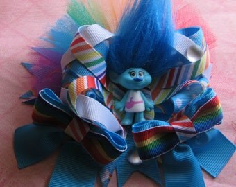 Rainbow hair troll | Etsy