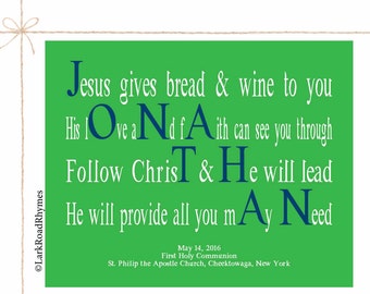 Communion poem | Etsy