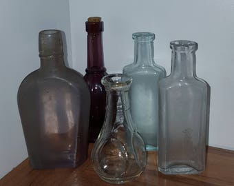 Old colored glass | Etsy