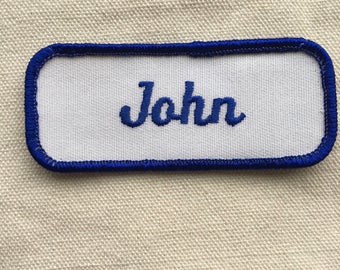 Work Shirt Name Patches Mostly by HeydayRetroMart on Etsy