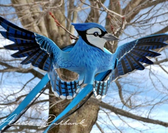 Blue bird mask | Etsy