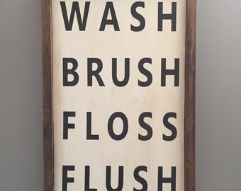 Flush sign | Etsy
