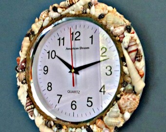 Seashell clock | Etsy
