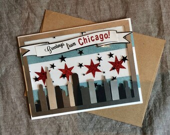 Chicago card | Etsy