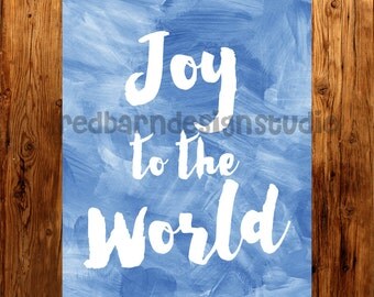 INSTANT DIGITAL DOWNLOAD Joy to the World Printable Vintage