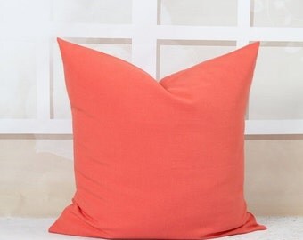 Coral throw pillows | Etsy