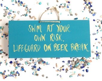 Lifeguard signs | Etsy