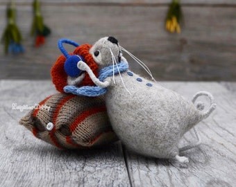 Needle felted rat | Etsy