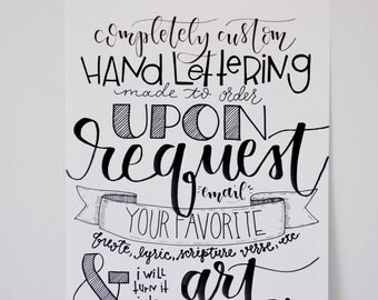 Hand lettering | Etsy
