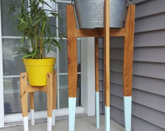 Tall plant stand | Etsy