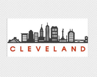 Cleveland silhouette | Etsy