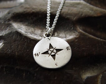 Compass pendant | Etsy