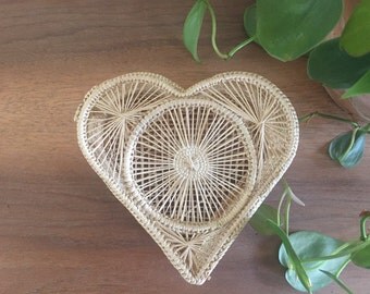 Heart shaped basket | Etsy