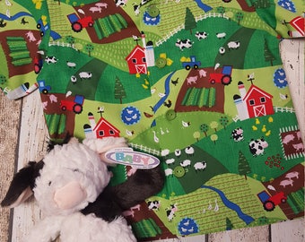 Farmyard fabric | Etsy