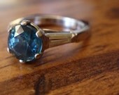 Blue diamond ring | Etsy