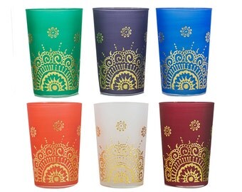 Moroccan tea glasses | Etsy