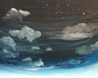 Sky painting | Etsy