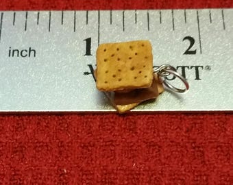 Smore Chocolate Donut Charm Food Jewelry Polymer Clay