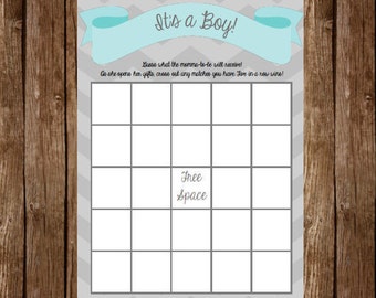 Baby Shower BINGO Woodland Animals