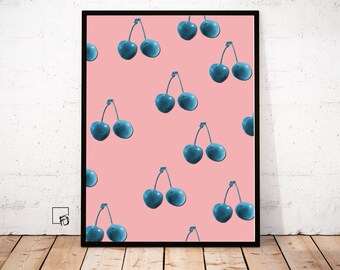 Cherry print | Etsy