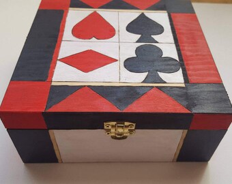 Printable Miniature Dollhouse Playing Cards with box digital