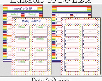 Editable planner | Etsy