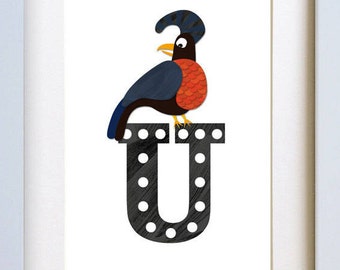 Umbrella bird | Etsy