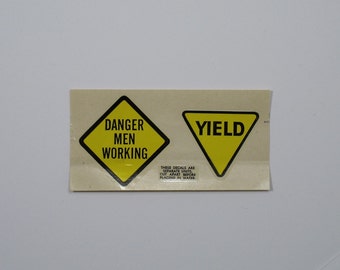 Yellow yield sign | Etsy