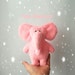 Pink plush Elephant stuffed animal toy plush elephant soft