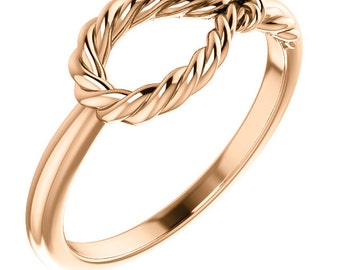 Rope knot ring | Etsy