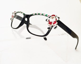 Santa eyeglasses | Etsy