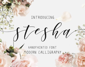 Calligraphy font | Etsy
