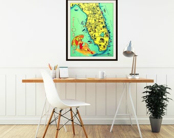 Custom Map Pillows City Map Art Canvas and by VintageBeachMaps