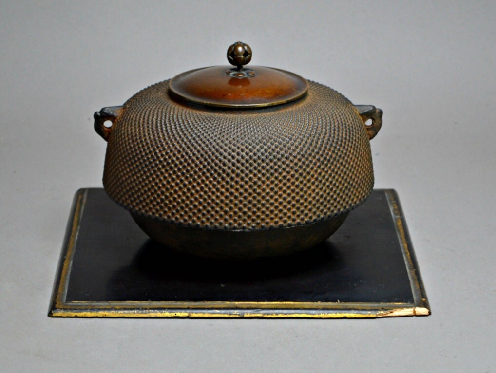 Old Japanese Chagama. Tea Ceremony Kettle.
