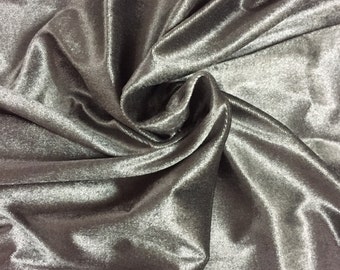 Grey velvet fabric | Etsy