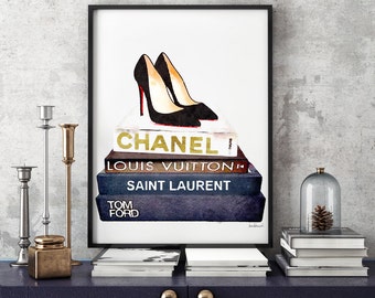 Fashion books stack | Etsy