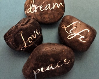 Peace love rock | Etsy