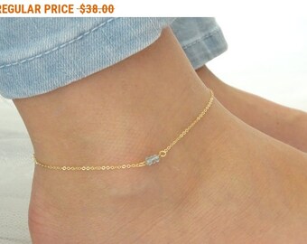 Dainty anklet | Etsy