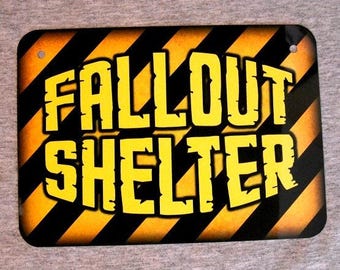 Fallout shelter sign | Etsy