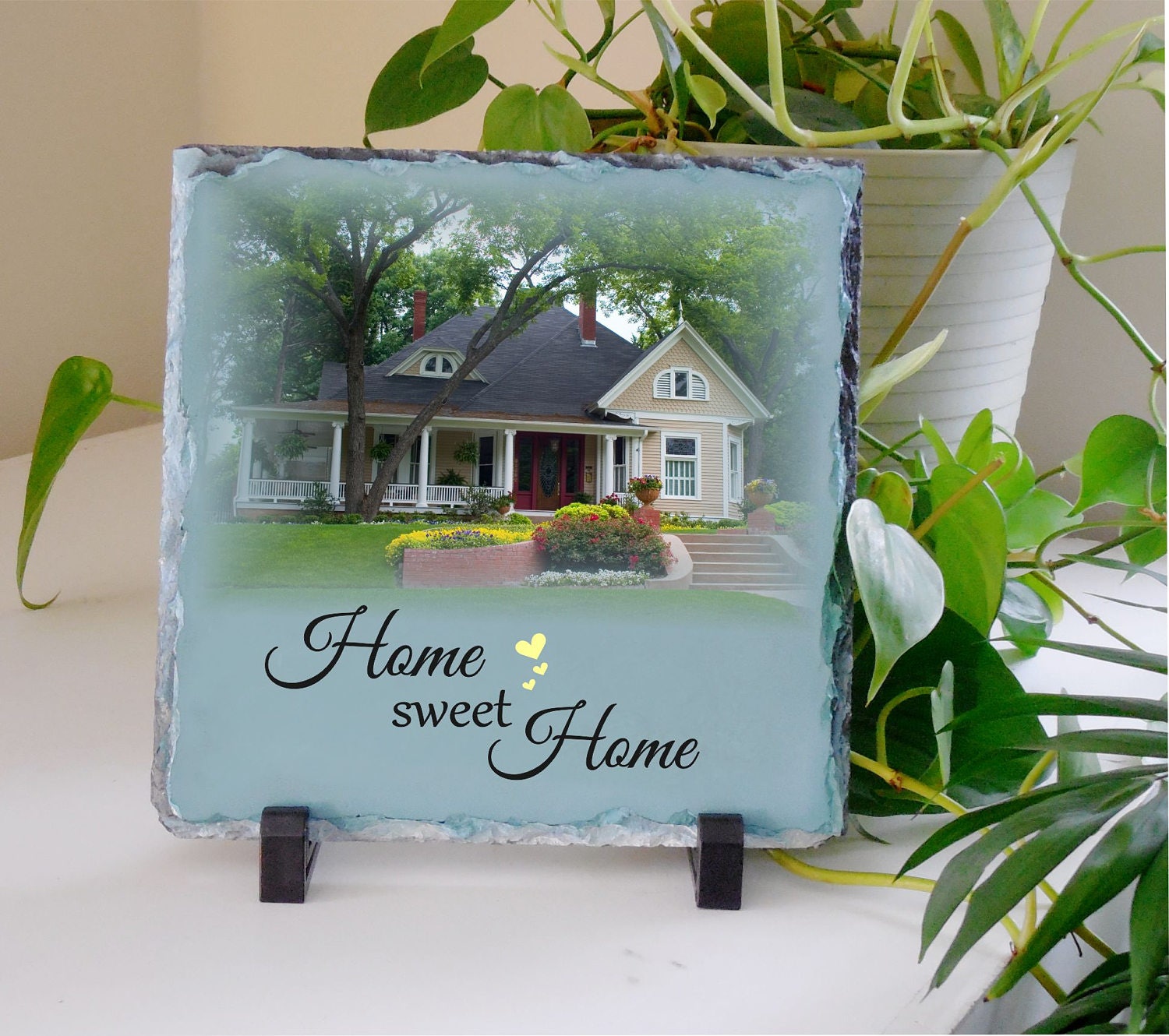 Home sweet Home Plaque Personalized Slates Housewarming