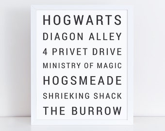 Hogsmeade print | Etsy