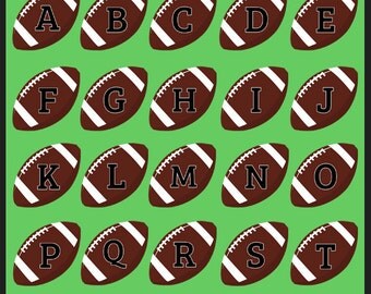 Football alphabet | Etsy