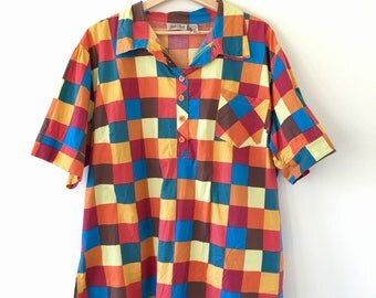 Checkered shirt | Etsy
