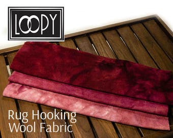 Gorgeous and unique rug hooking kits wool and by LoopyWoolSupply