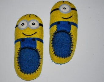 Minion slippers | Etsy