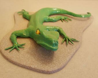 Lizard sculpture | Etsy