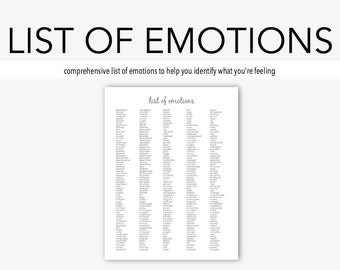 Printable emotions | Etsy