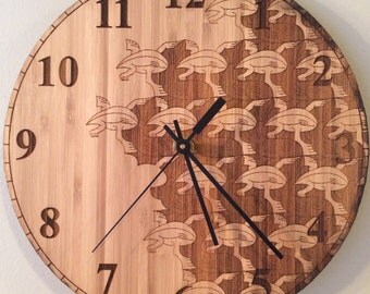 Bamboo clock | Etsy